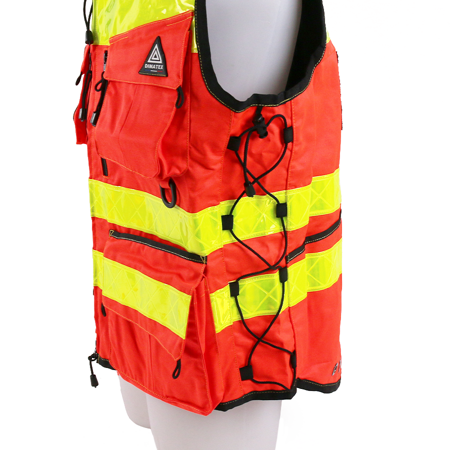 STAFF PREMIUM Red intervention vest
