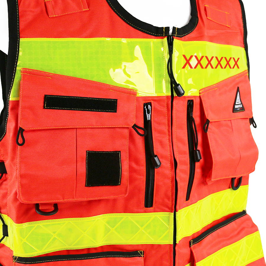STAFF PREMIUM Red intervention vest