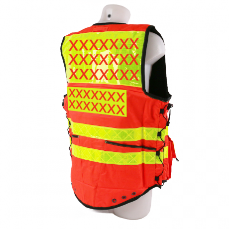 STAFF PREMIUM Red intervention vest
