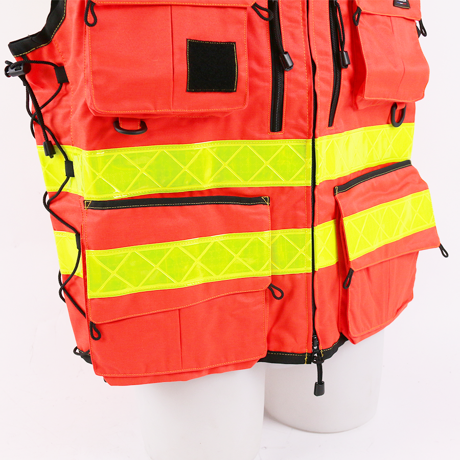 STAFF PREMIUM Red intervention vest